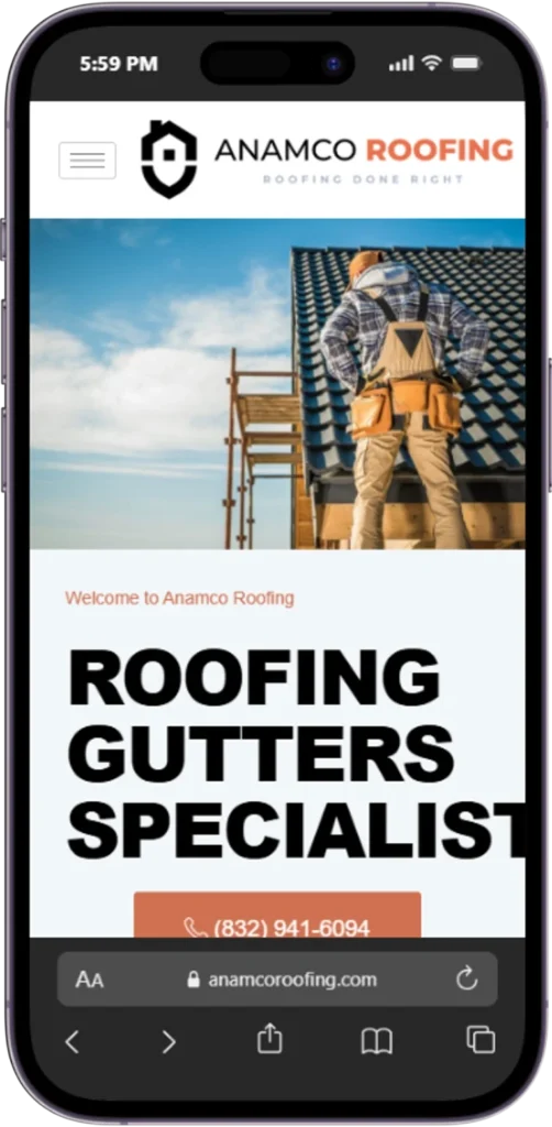 Anamco Roofing - DevHush White-Label WordPress Development for Agencies